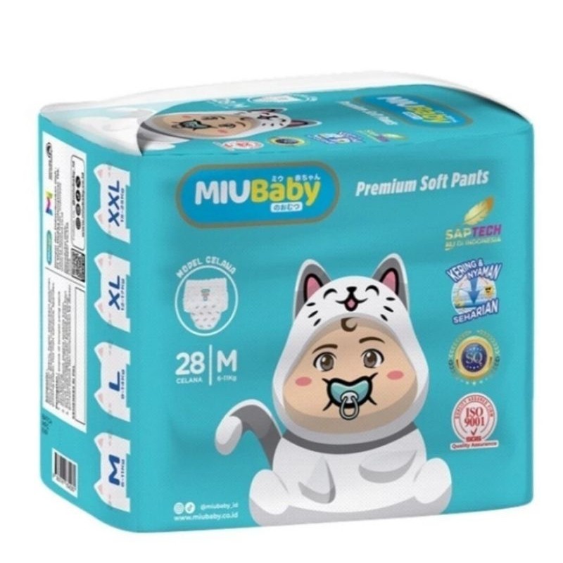 Jual MIU BABY PANTS M28 dan L26 popok bayi | Shopee Indonesia