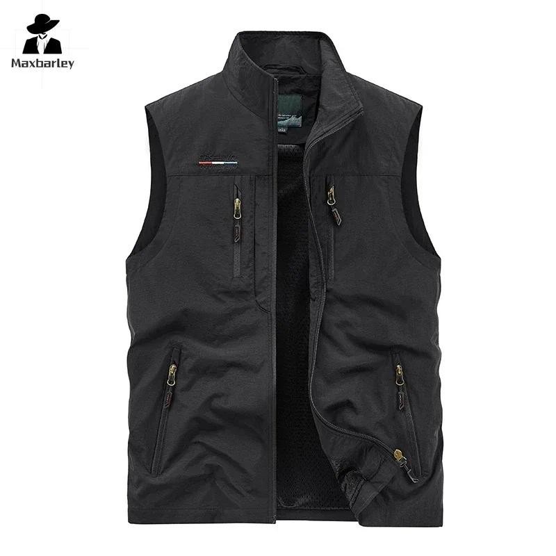 Jual Sleeveless Jacket Vest Men's 2024 Summer Cargo Climbing Hunting ...