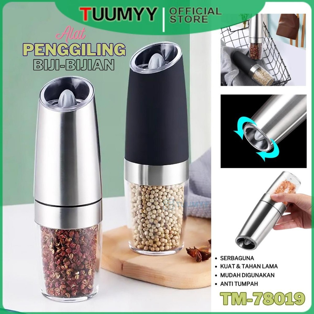 Jual [COD] ELECTRIC SALT & PEPPER MILL GRINDER SPICE / GRINDER ...