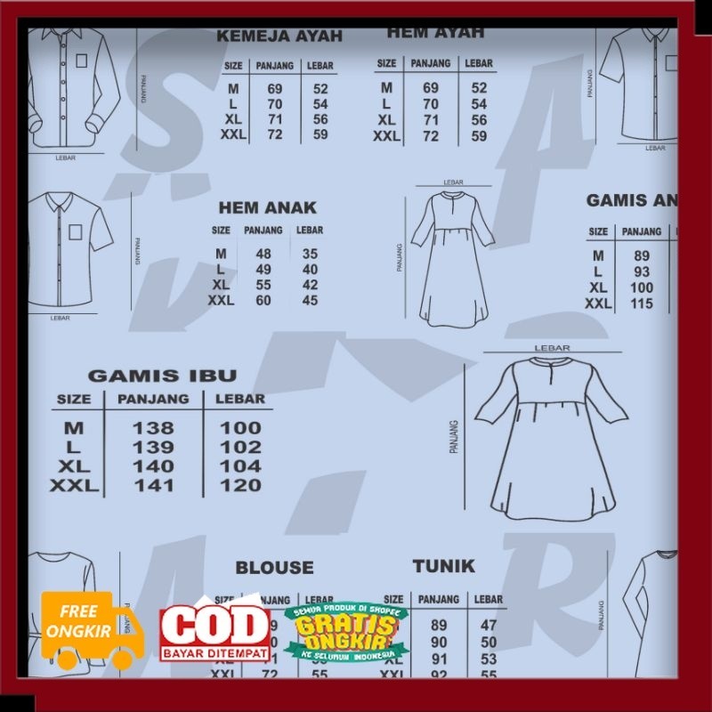 Jual Sarimbit Keluarga 2024 Lebaran Wayang New Baju Batik Couple ...