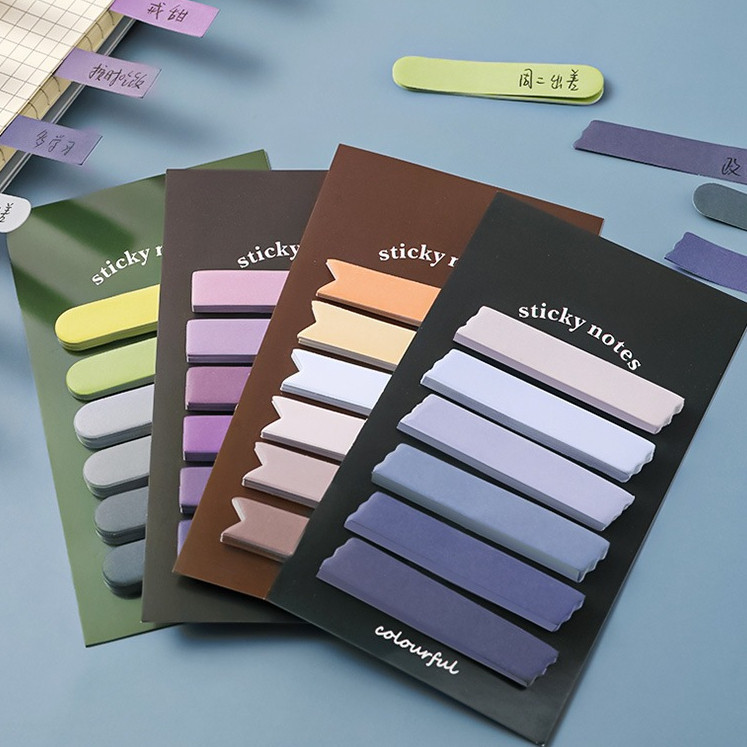 Jual ZBH Sticky Note Gradiasi 6in1 Tempelan Kertas Catatan 120 Lembar ...