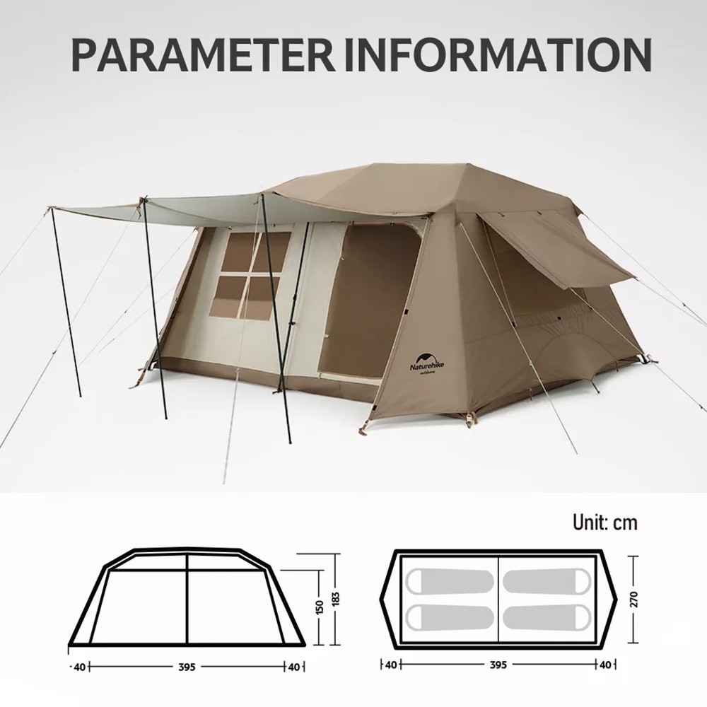 Jual Naturehike CNH22ZP004 Village 13 Tenda Camping Glamping 5-8 Orang | Shopee Indonesia