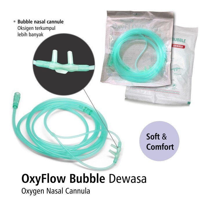 Jual Oxyflow Bubble Nasal Canule Oxygen Selang Oksigen Dewasa Besmed ...