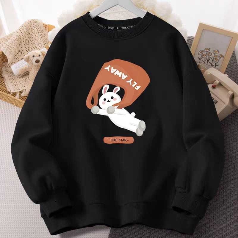 Jual RABBIT FLY AWAY LIKE STAR SWEATER BASIC SIMPLE KOREAN STYLE ...
