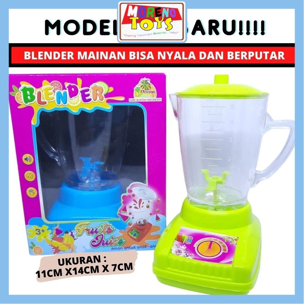 Jual Mainan Edukasi Anak perempuan Blender Protable jus Pakai Baterai Bisa Berputar New Model ...