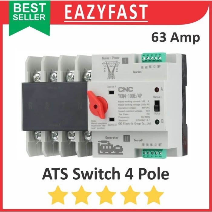 Jual ATS Automatic Transfer Switch 3P 4P Saklar Auto Otomatis PLN ...