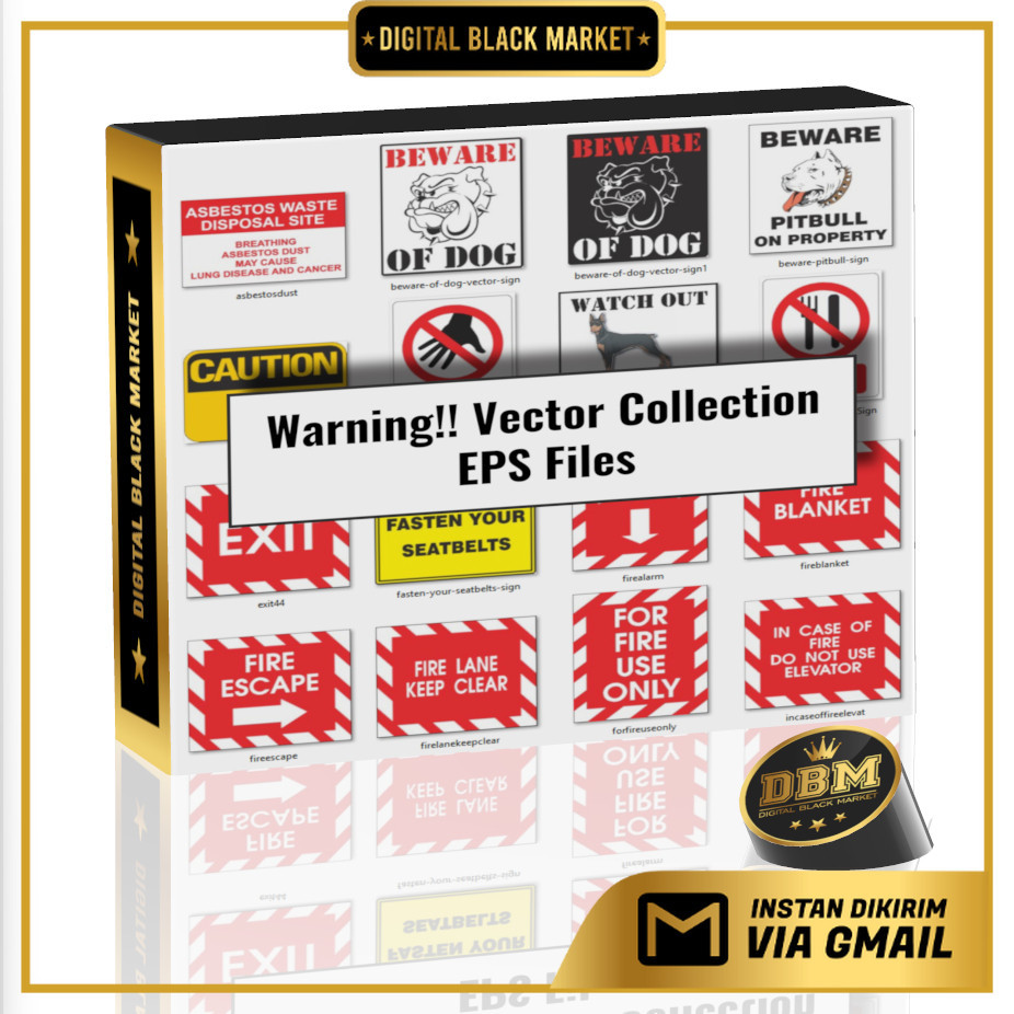 Jual ID48214 - Warning!! Vector Collection EPS Files | Shopee Indonesia