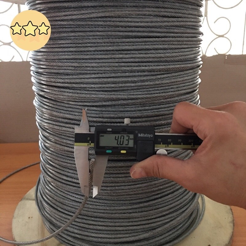 Jual 4MM 4 MM KAWAT SELING SLING BAJA LAPIS PLASTIK PVC WIRE ROPE GALVANIS | Shopee Indonesia