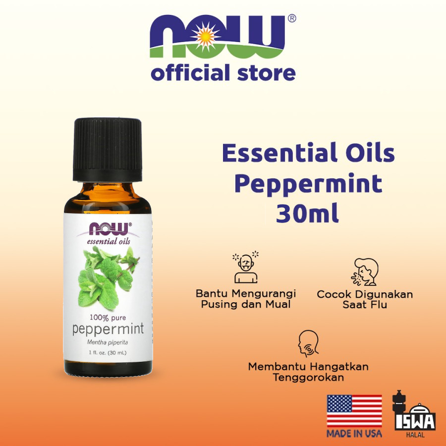 Jual NOW Essential Oil Peppermint 30 ml | Shopee Indonesia