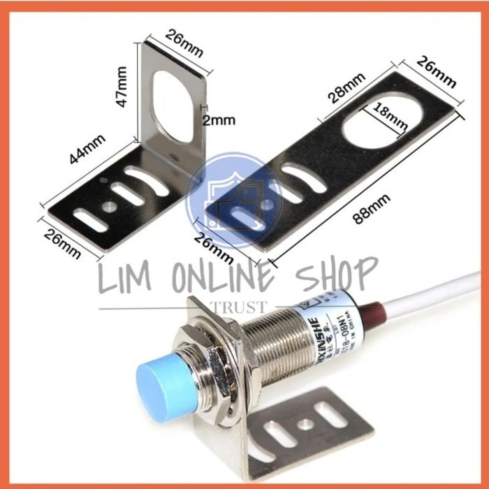 Jual Mounting Bracket L M18 Elbow Dudukan Sensor Proximity ...