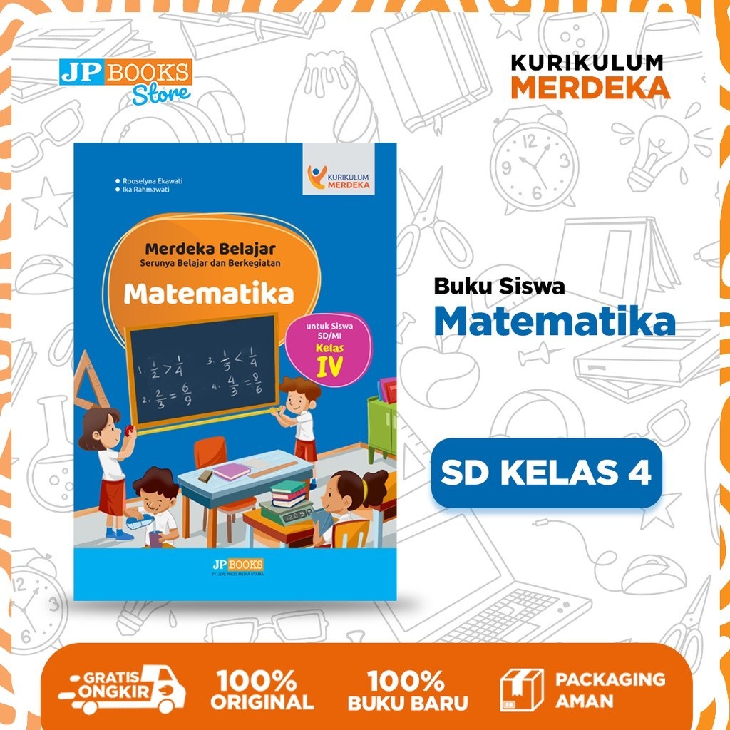 Jual JP Books – Buku Teks Siswa Pendamping Kurmer Sekolah Matematika SD Kelas 4 - Kurikulum ...