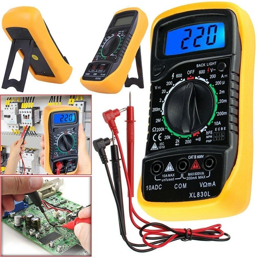 Jual Multimeter Digital Mini Multitester AC/DC Voltage Multi Tester ...