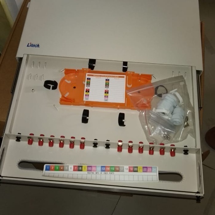 Jual OTB KAPASITAS 12 CORE MERK LITECH LENGKAP ADAPTER PIGTAIL | Shopee ...