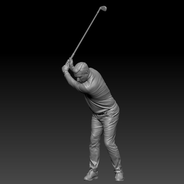 Jual Diorama diecast skala 1/64 golfer swinging at the ball miniatur ...