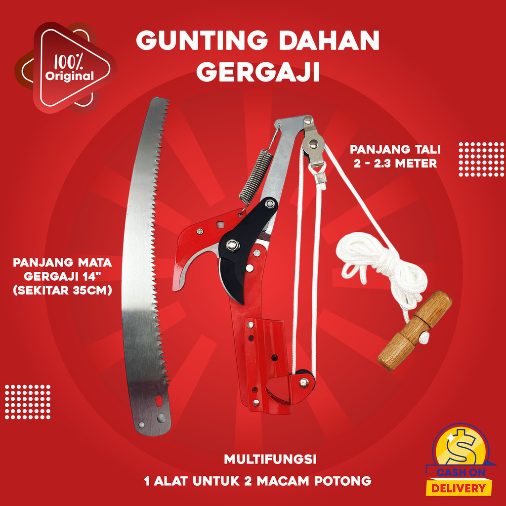 Jual Pemotong Gunting Dahan Tarik Pisau Tali Multifungsi Gergaji Kopi Cengkeh | Shopee Indonesia