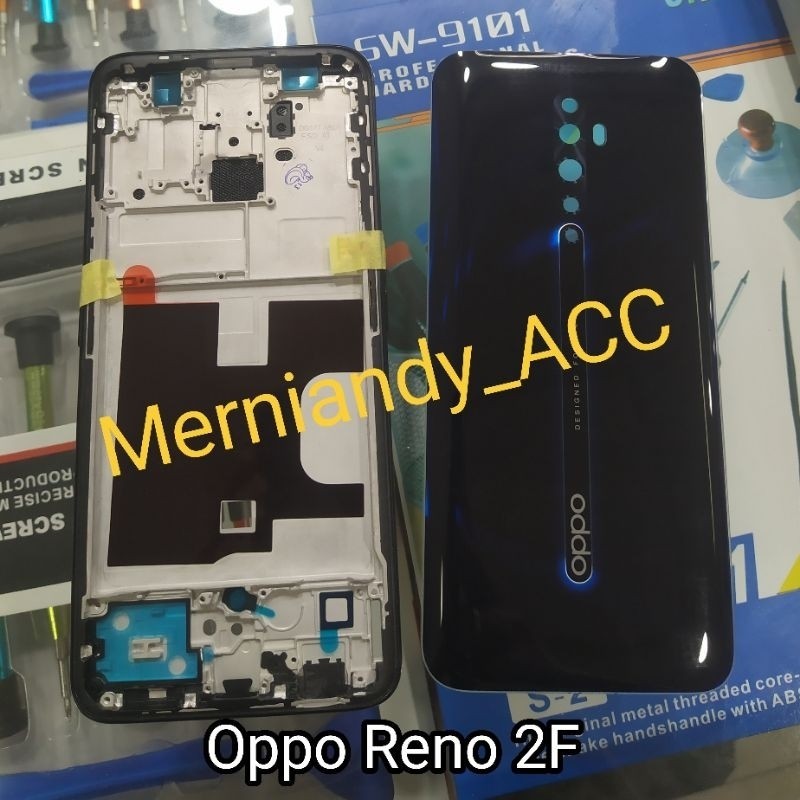Jual Cessing Hausing fullset frame lcd Oppo Reno 2F Backdor + Midle ...