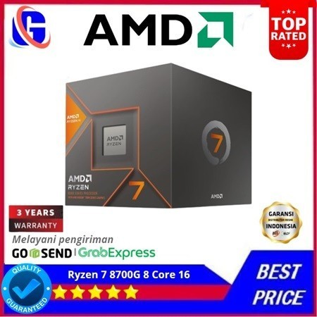 Jual Processor AMD Ryzen 7 8700G 8 Core 16 Thread Up To 5.1 GHz Resmi | Shopee Indonesia