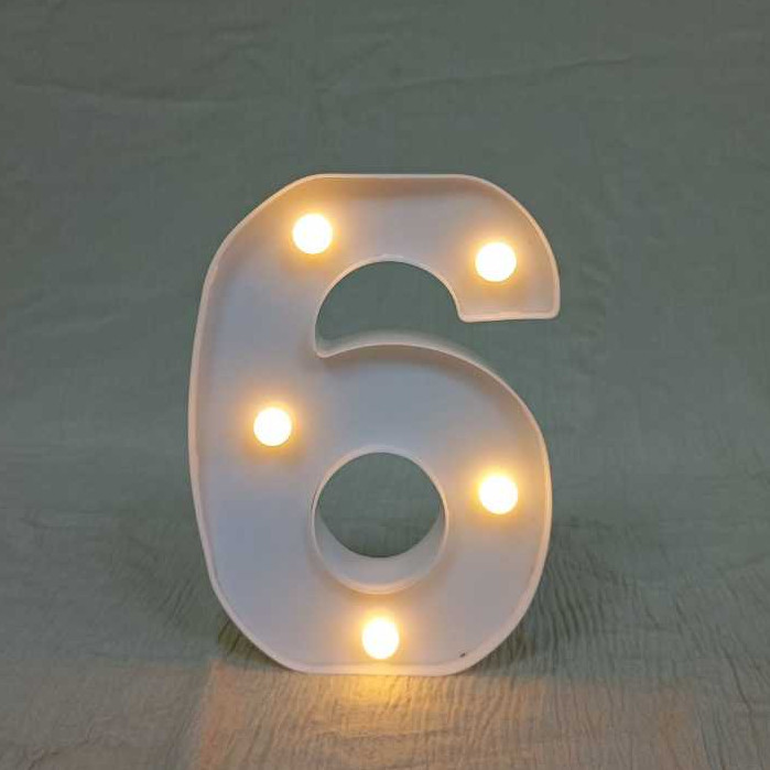 Jual Lampu LED Huruf 3D Alfabet Abjad Angka Lampu Hiasan Dinding untuk ...