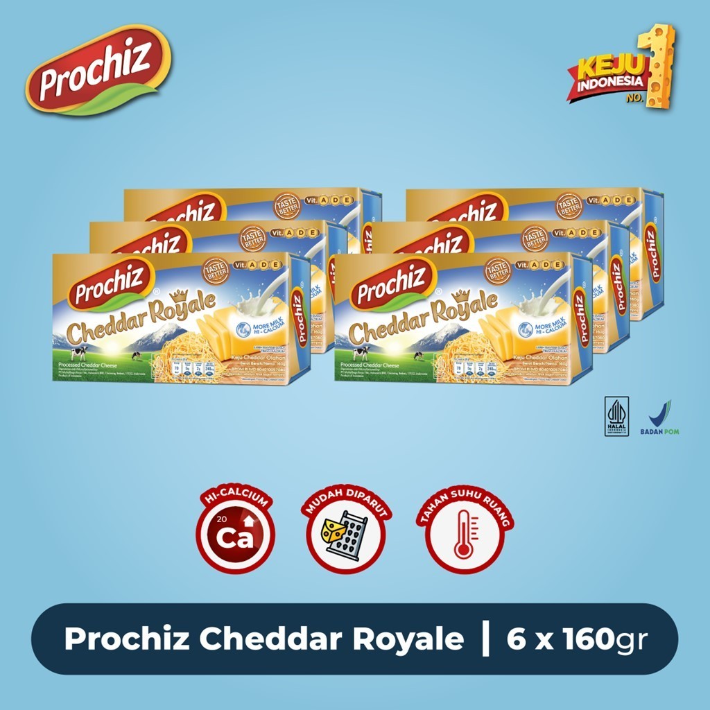 Jual Keju Prochiz Cheddar 160 gr x 6 | Shopee Indonesia