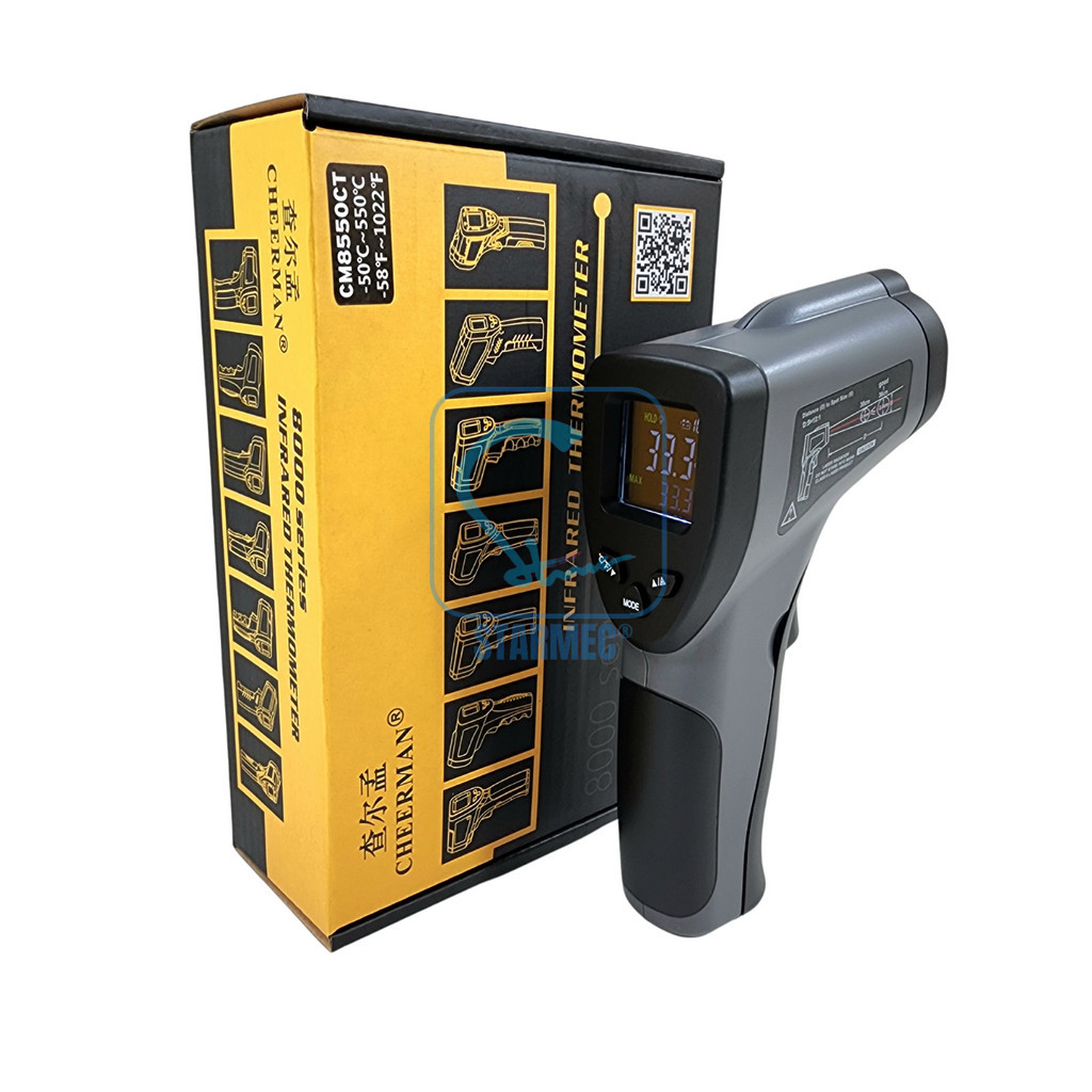 Jual Thermometer Termometer Thermogun Infrared -50C - 550C CM8550CT ...