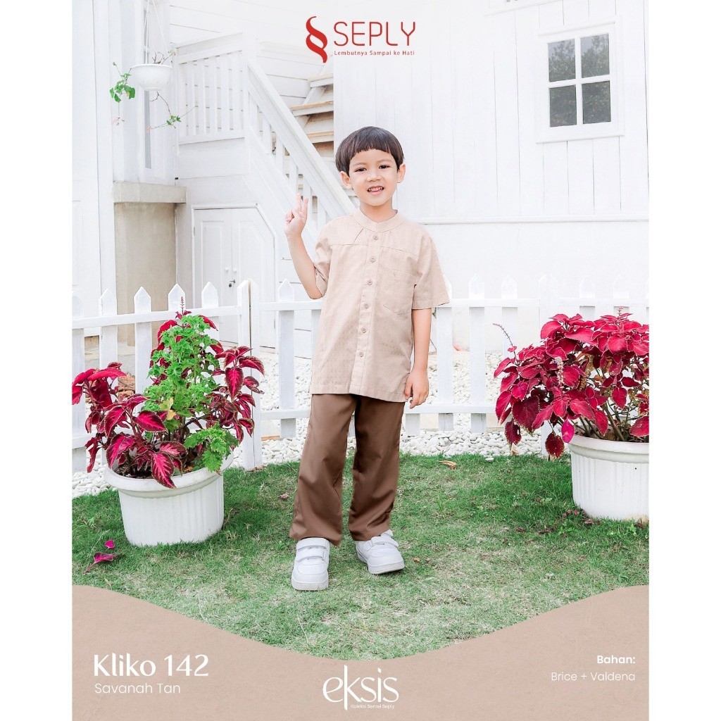 Jual SEPLY Baju Muslim Anak Sarimbit Keluarga Eksis 222 Savanah Tan ...