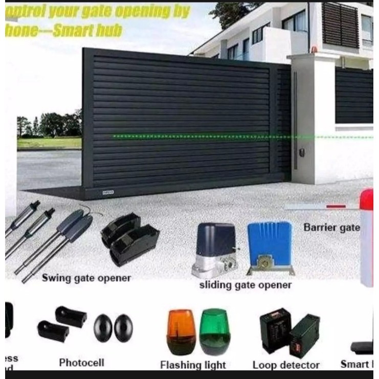 Jual AUTOGATE SLIDING GATE 1200KG MESIN PAGAR PINTU OTOMATIS | Shopee ...