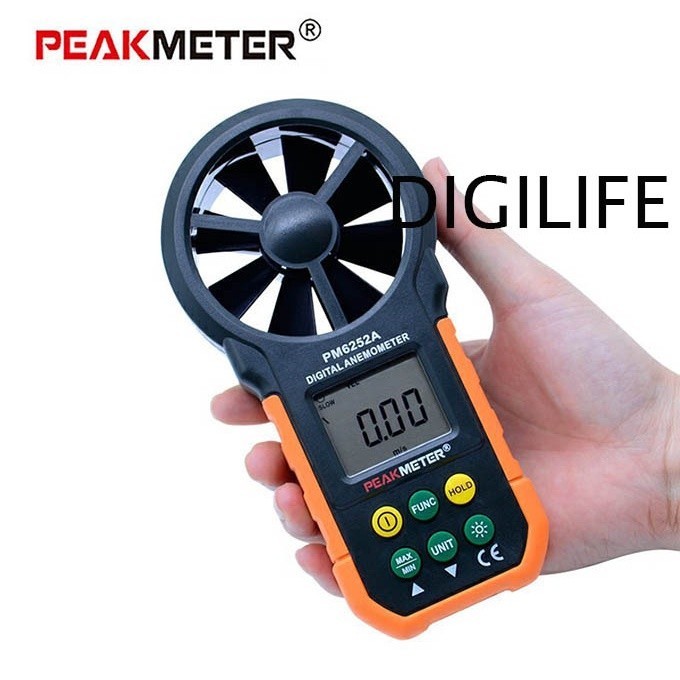 Jual Peakmeter PM6252A Anemometer Wind Tester MS6252A Anemo PM6252 ...