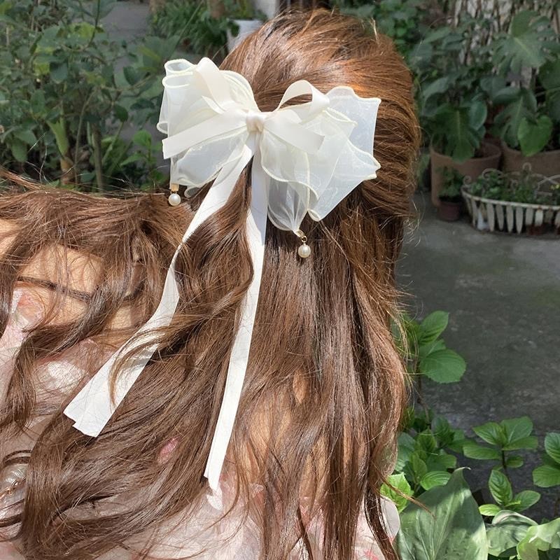 Jual Town Shell - Bonna Big Ribbon Korean Aesthetic Hair Claw / Jepit ...