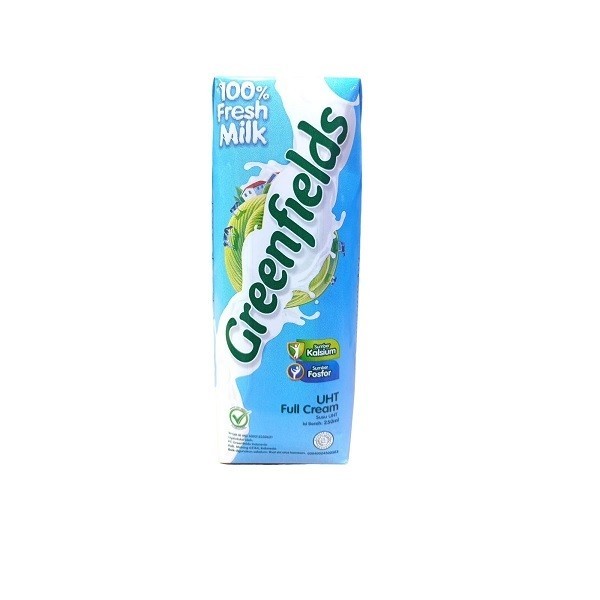 Jual GREENFIELDS UHT FULL CREAM 250 ML | Shopee Indonesia