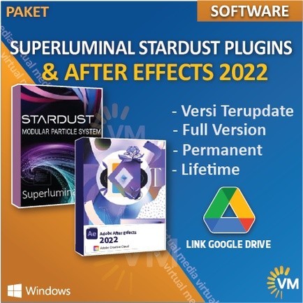 Jual SUPERLUMINAL STARDUST PLUGINS FOR AFTER EFFECTS 2022 FULL PLUGIN EFFECT FX FVX CGI VIDEO ...