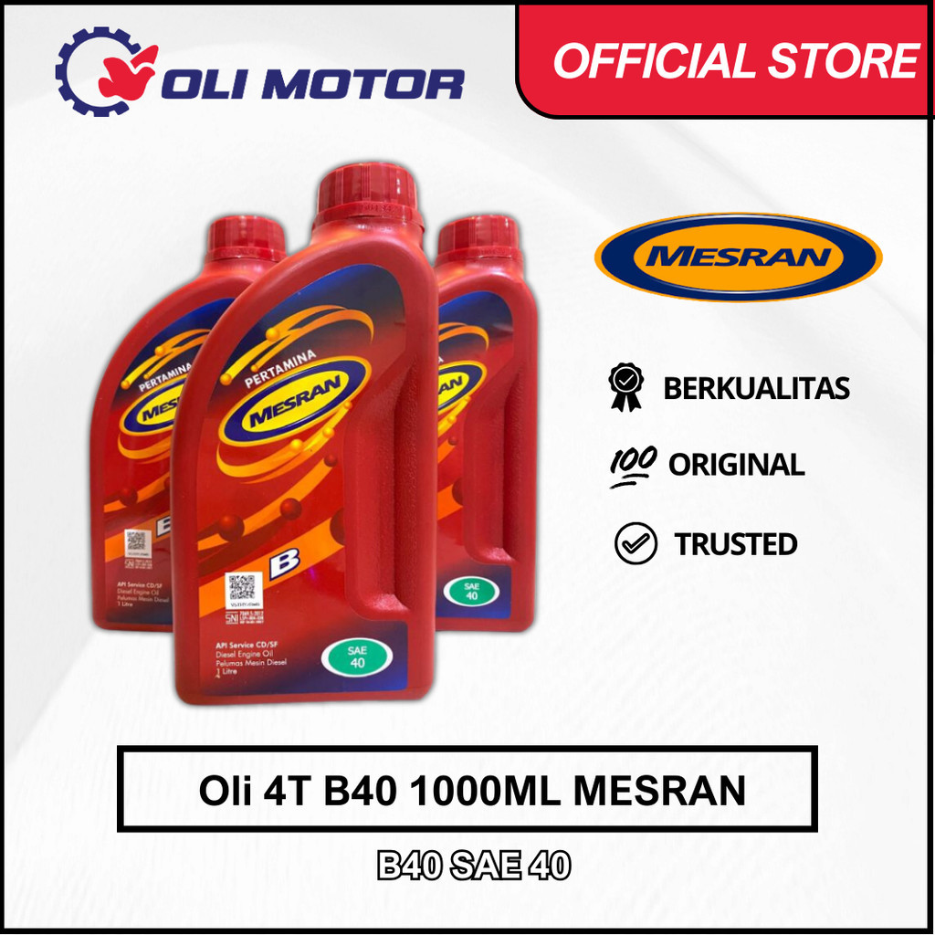 Jual Oli 4T B40 Mesran 1L | Shopee Indonesia