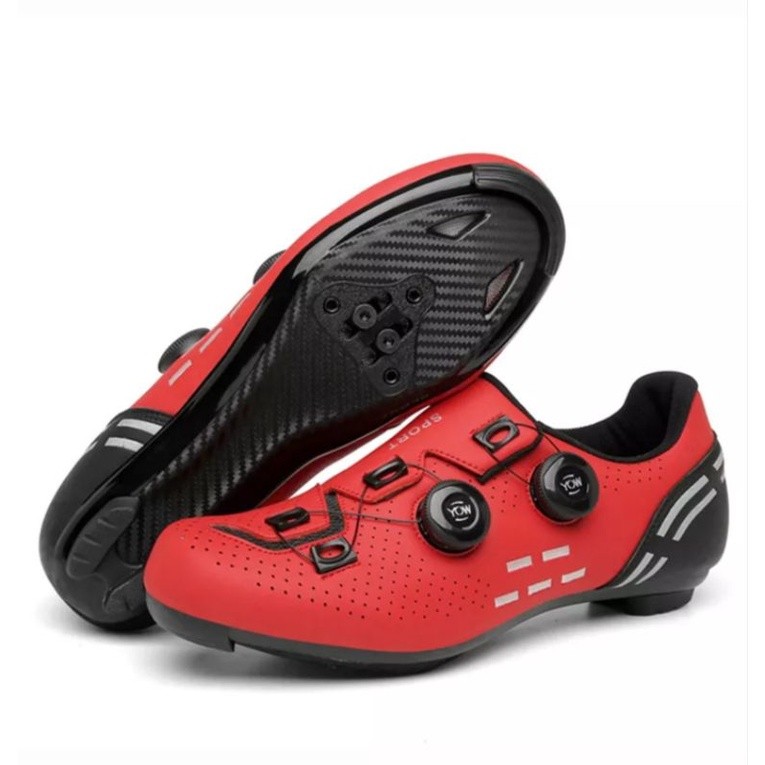 Jual Sport Sepatu Sepeda Multi Cleat Roadbike MTB 2 BOA Bicycle Shoes ...