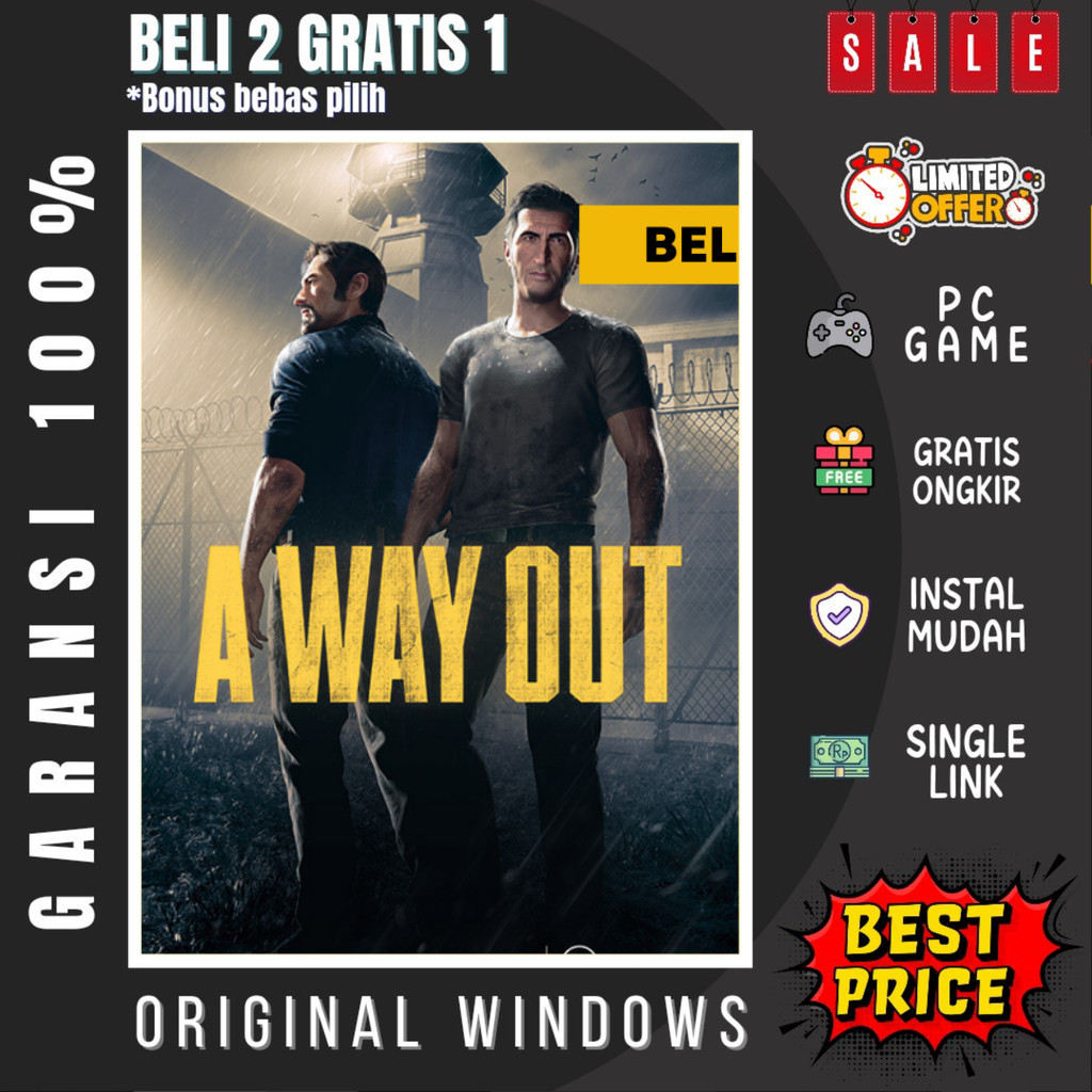 Jual A WAY OUT - GAME PC - GAME LAPTOP - PC GAMES - BELI 2 GRATIS 1 ...