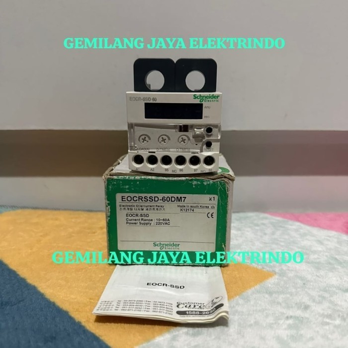 Jual SCHNEIDER EOCR-SSD 10-60A ELECTRONIC OVER CURRENT RELAY EOCRSSD-60DM7 | Shopee Indonesia