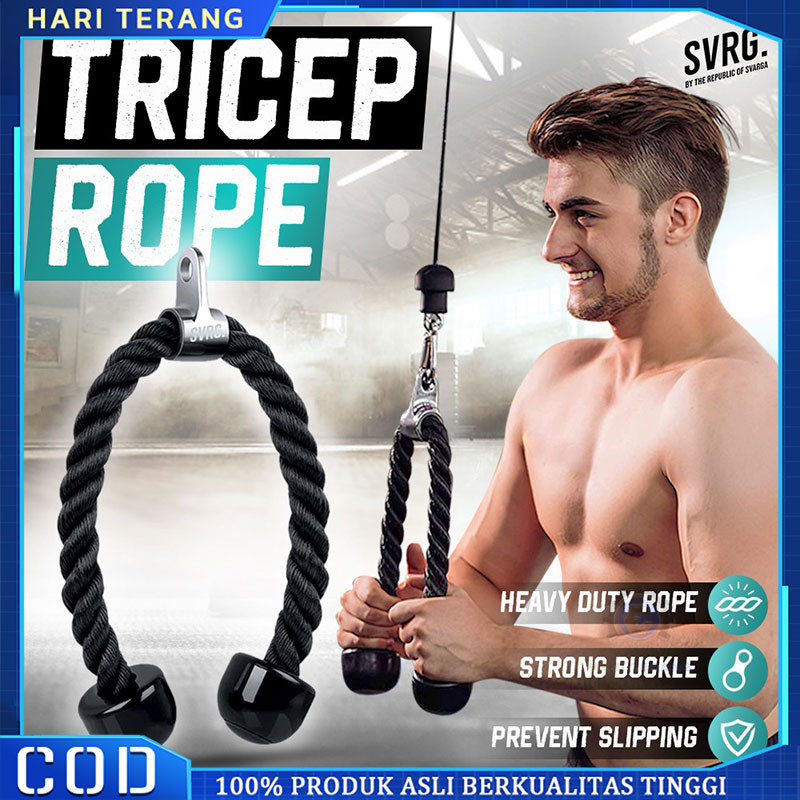 Jual Tricep Rope - Tali Pull Down - Latihan Otot Trisep Latihan tali ...