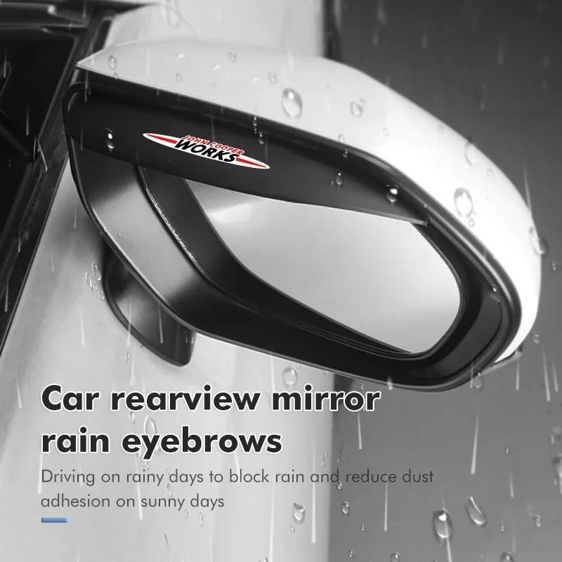 Jual Car Rearview Mirror Rain Eyebrow Protector Side View Guard For ...