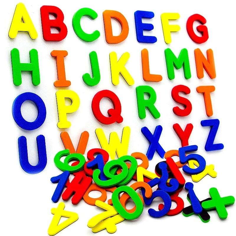Jual Magnetic Alphabet Letters EVA Foam Refrigerator Stickers Toddlers ...