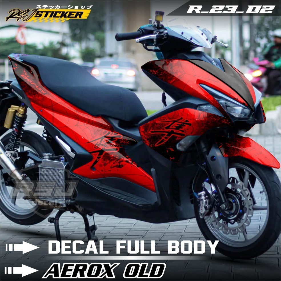 Jual (COD) Decal Stiker Variasi Motor Yamaha Aerox 155 Lama/Old Full ...