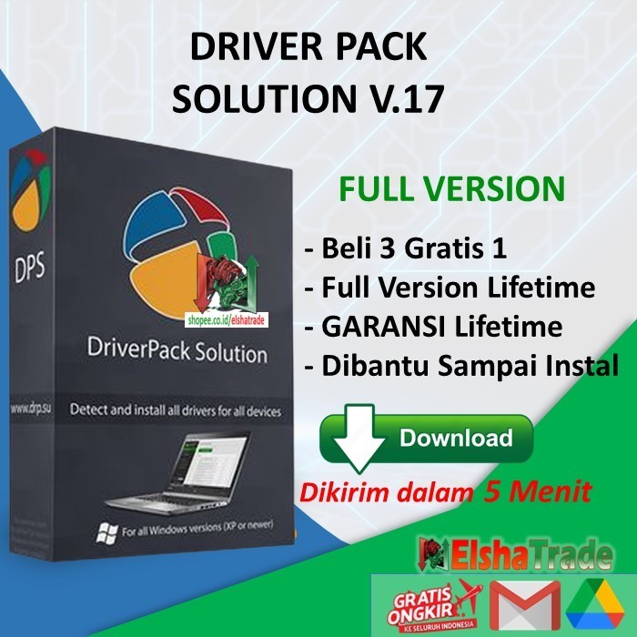 Jual DRIVERPACK SOLUTION V.17 FULL VERSION AKTIVASI SELAMANYA LIFETIME ...