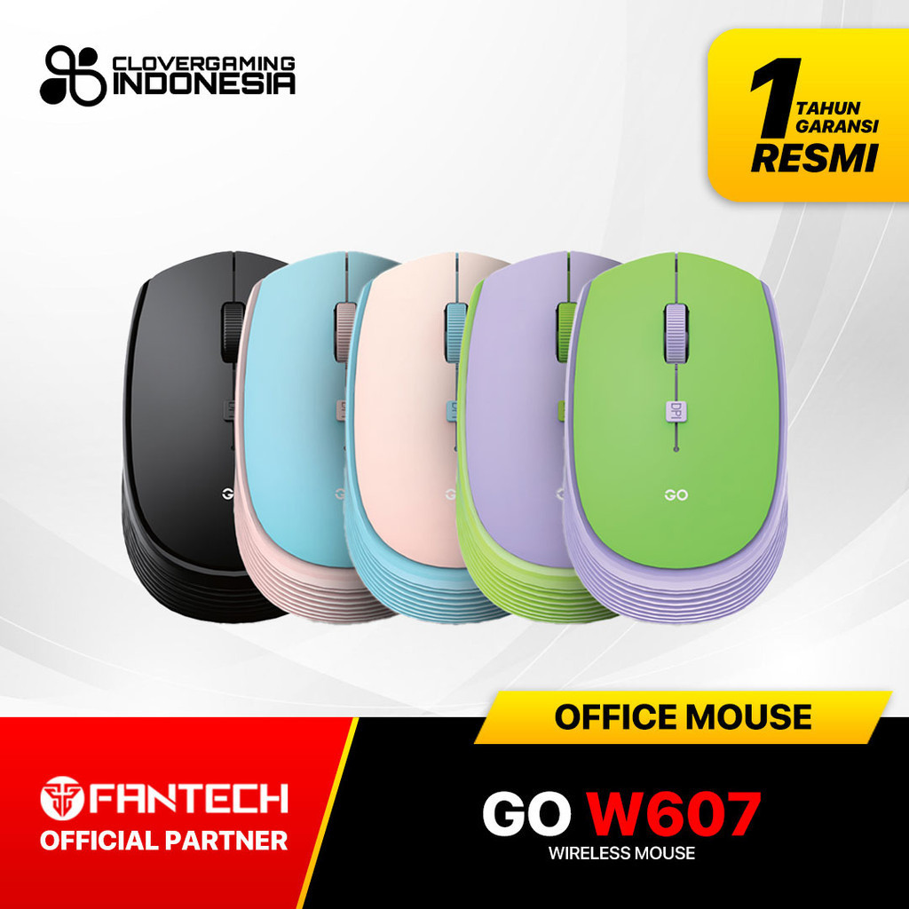 Jual Fantech W607 Go Wireless Office Mouse 2.4Ghz 1600DPI W-607 W 607 Mouse Kantor | Shopee ...