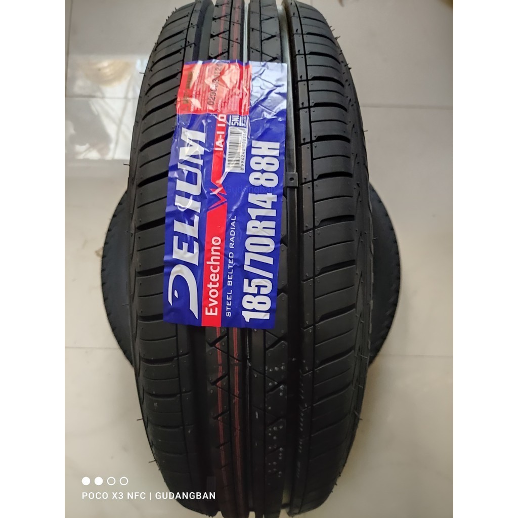 Jual Delium EVOTECHNO 185 / 70 - 14 Ban Mobil XENIA AVANZA BARU RING 14 LOW NOISE WET HUJAN ...