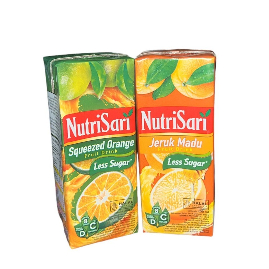 Jual Nutrisari Fruit Drink Less Sugar RTD - Netto 200ml. | Shopee Indonesia