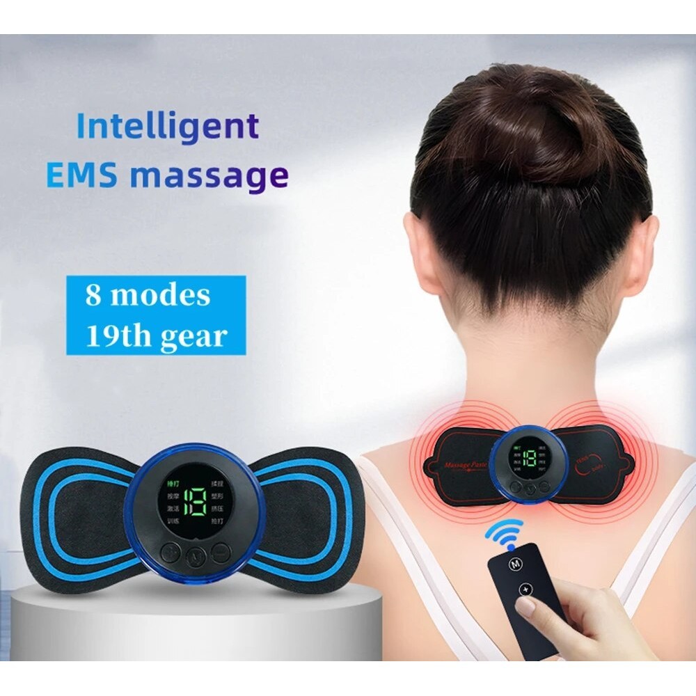 Jual New EMS Mini Electric Massager Stimulator Pain Relief Neck Back ...