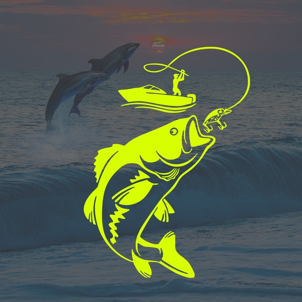 Jual Stiker Mobil Motor Mancing Ikan Besar Stiker Dekorasi Mancing Ikan ...