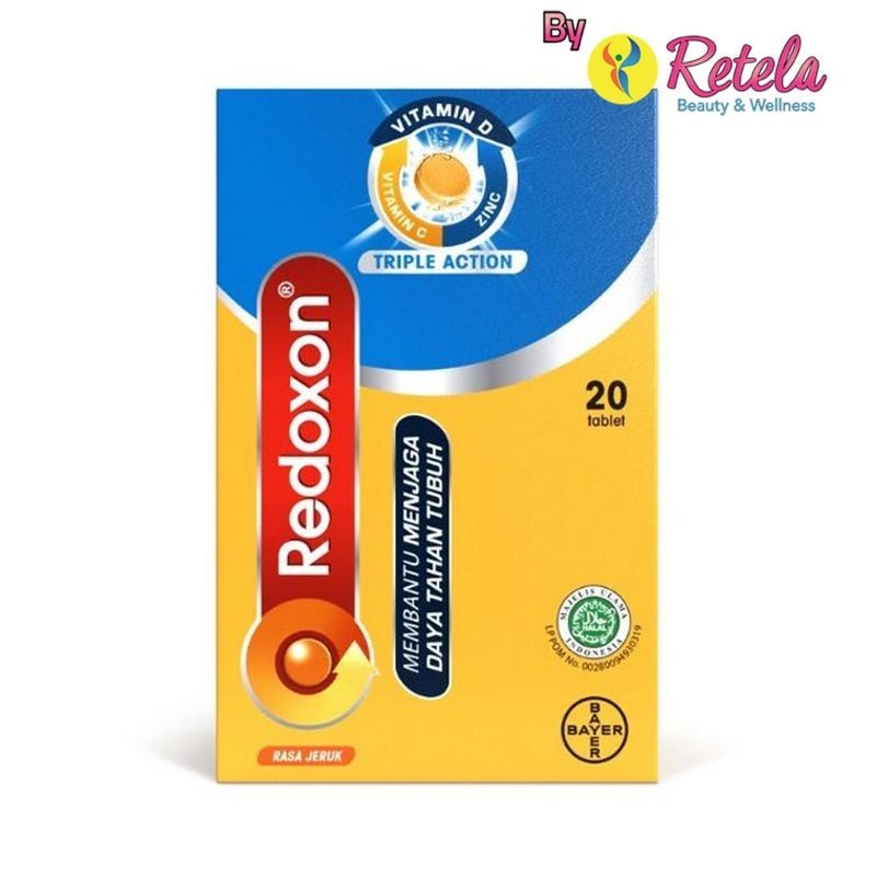 Jual Redoxon Triple Action Effervescent Twinpack Isi 20 Tablet ...