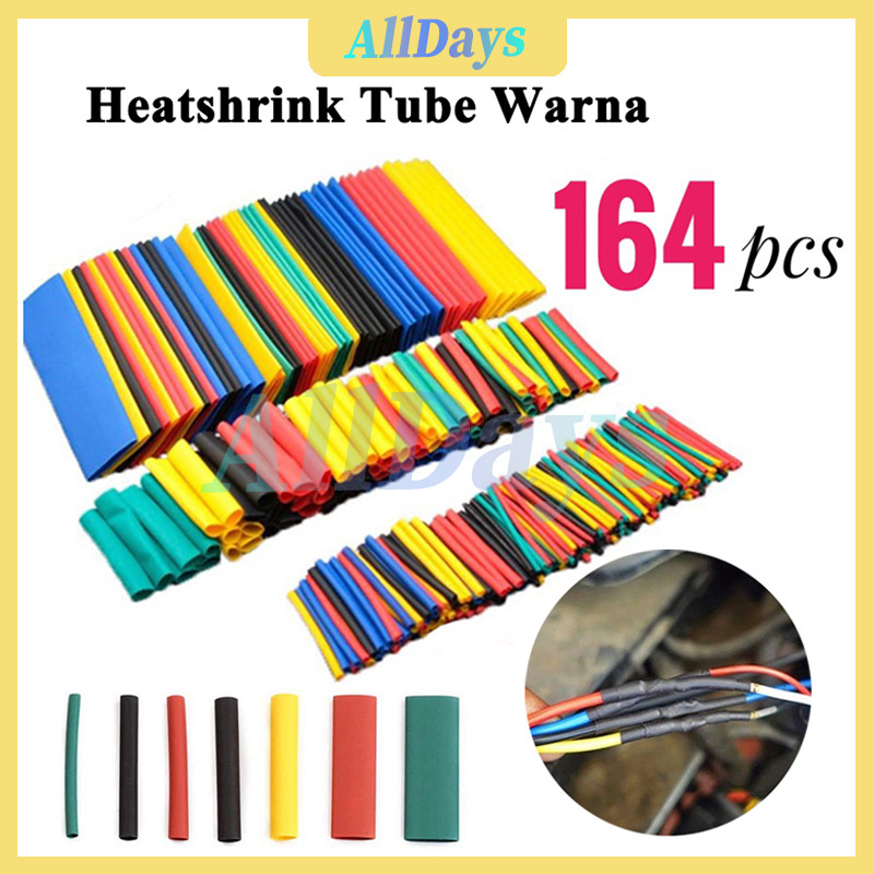 Jual Kabel Bakar Heat Shrink Tube 164PCS Heat Shrink Tube Isolasi Bakar ...