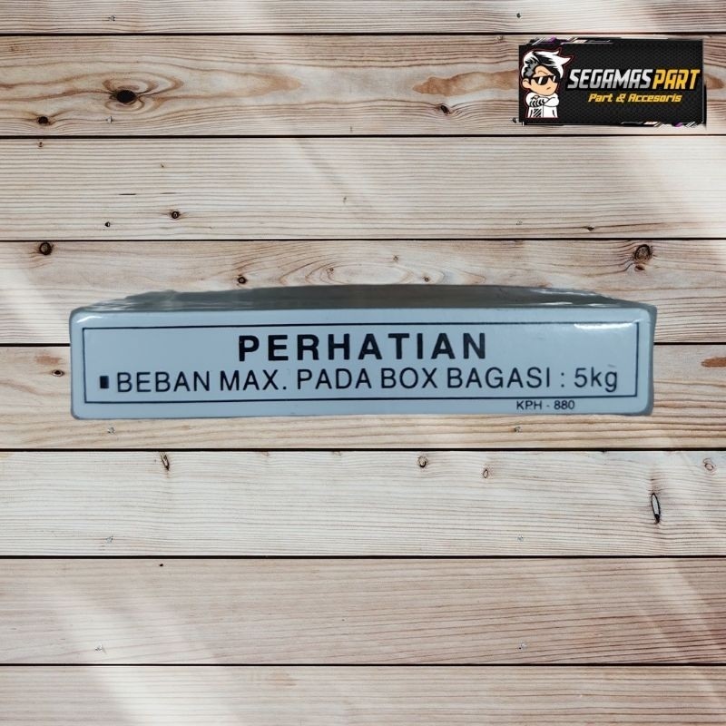 Jual Stiker Label Cargo Limit Honda Kharisma Supra X 125 Supra x 125 ...