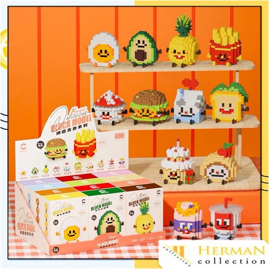 Jual HC DIY Mainan Nano Blocks Brick Susun Model Makanan Block Mini ...