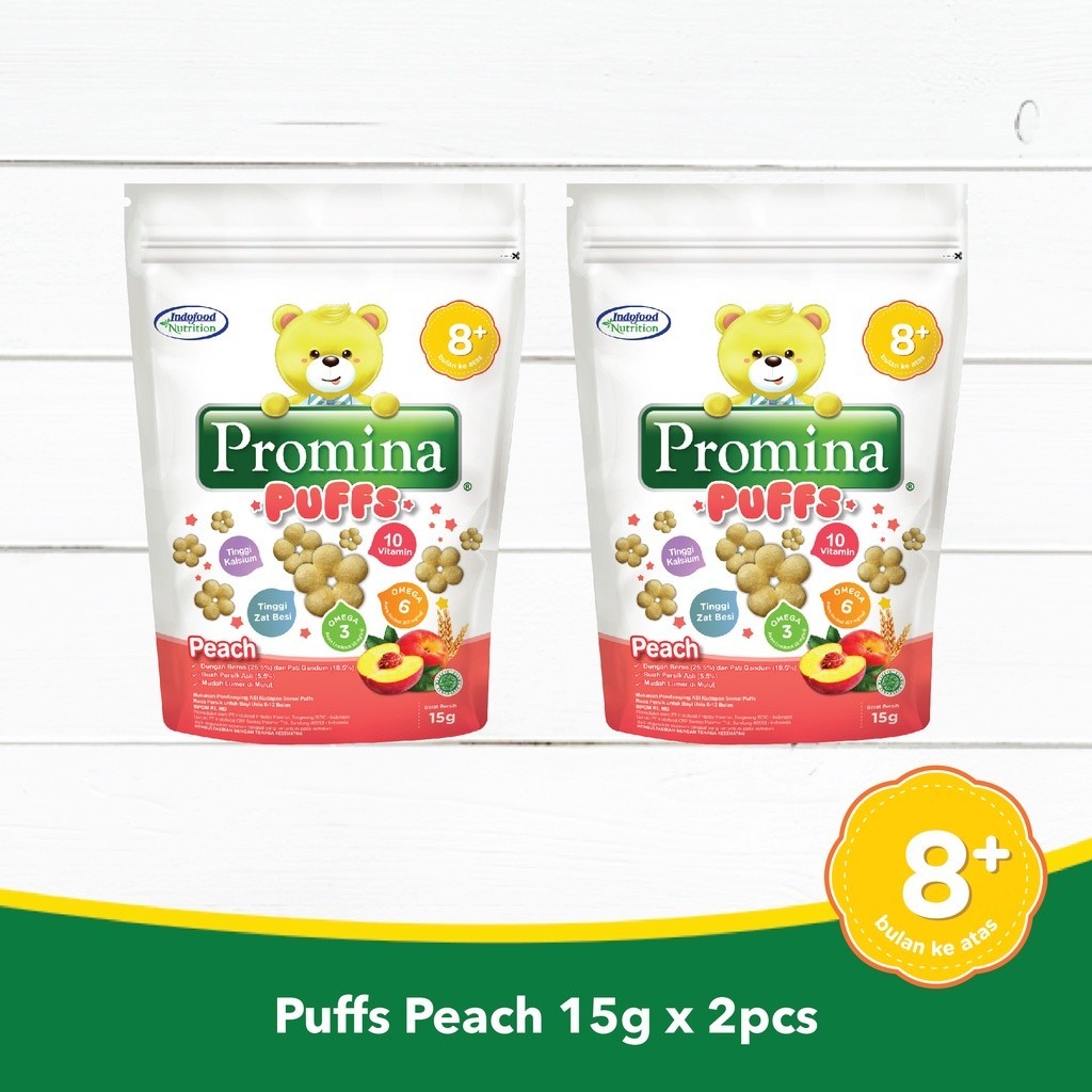 Jual Promina Puffs Peach 15 g x 2 Pcs | Shopee Indonesia