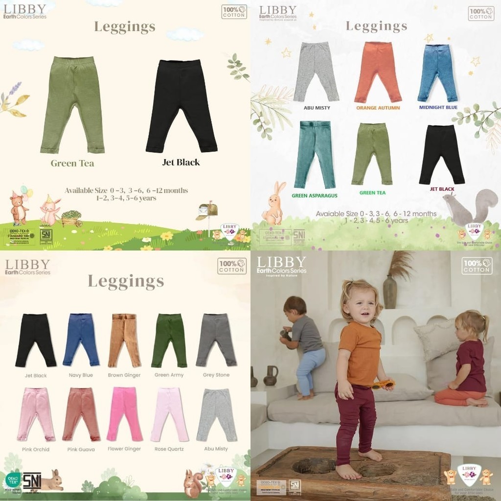Jual MOMS_ Libby 1 Pcs Legging Bayi Earth Color New Born / Anak 100% ...